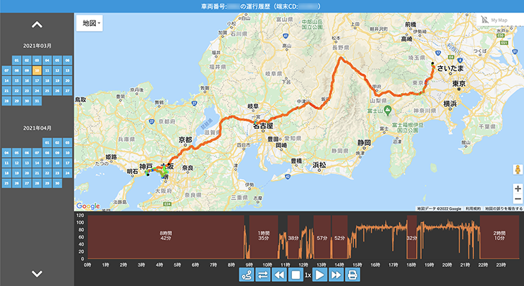 docomapTrailer - ZF Japanのトレーラテレマティクス連携